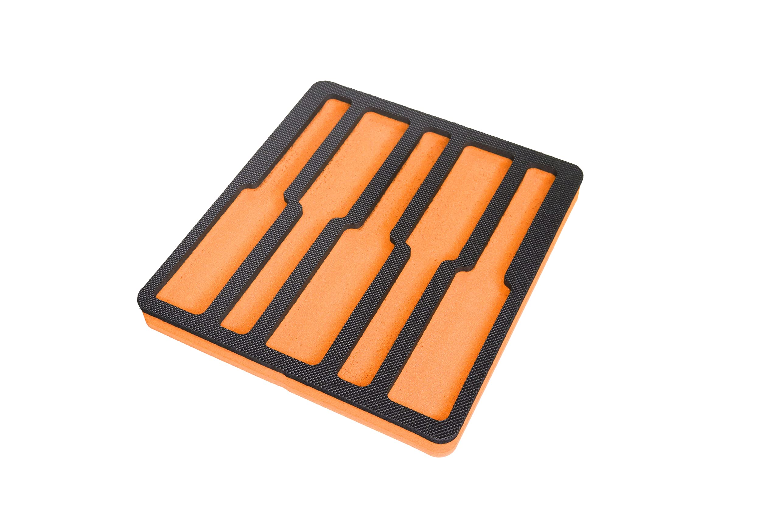 Polar Whale Tool Drawer Organizer Screwdriver Holder Insert Orange Black Durable Foam Tray Holds 5 Drivers Up To 10 Inches Fits Craftsman Husky Kobalt Milwaukee Many Others