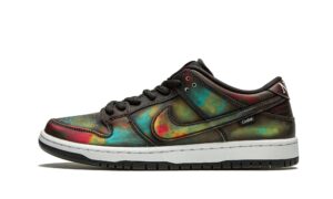 nike mens sb dunk low bq6832 001 tie-dye rayguns 2019 - black - size 10