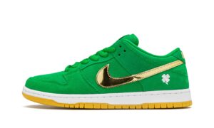 nike mens sb dunk low pro bq6817 303 st. patrick's day - size 10