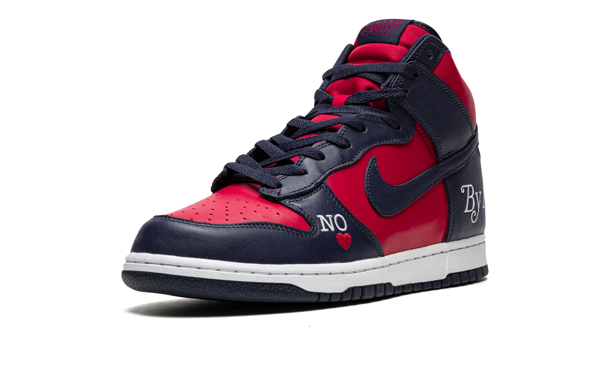 Nike Mens SB Dunk High DN3741 600 Supreme - by Any Means - Navy/Red - Size 10