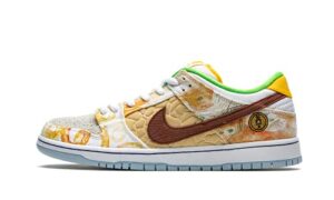 nike mens sb dunk low cv1628 800 street hawker - size 10.5