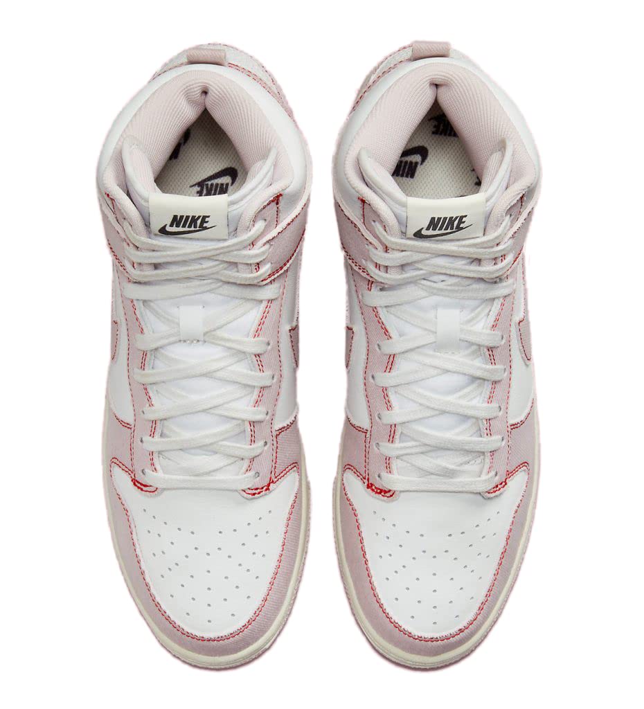 Nike Mens Dunk High 1985 DQ8799 100 Barely Rose Denim - Size 8