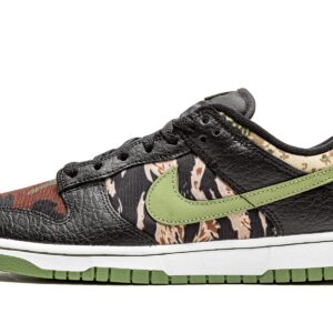 Nike Mens Dunk Low DH0957 001 Black Multi-Camo - Size 10