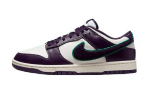 nike mens dunk low dq7683 100 chenille swoosh - grand purple - size 10