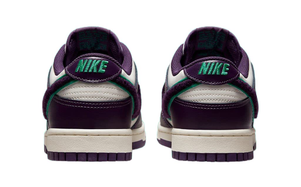 Nike Mens Dunk Low DQ7683 100 Chenille Swoosh - Grand Purple - Size 10