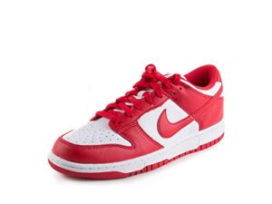 nike mens dunk low retro sp cu1727 100 st. john's - size 10 white/university red