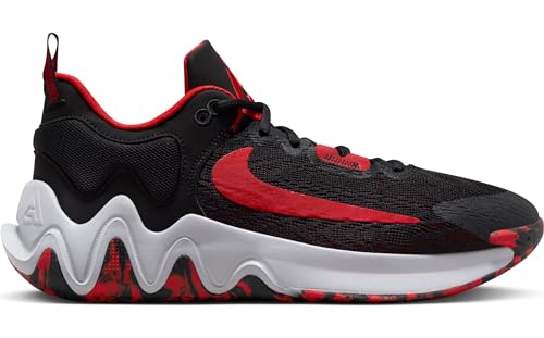 Nike Giannis Immortality 2 Men's Basketball Shoes, BLACK/UNIVERSITY RED-WOLF GREY,10 UK (11 US)