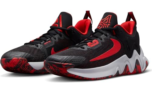 Nike Giannis Immortality 2 Men's Basketball Shoes, BLACK/UNIVERSITY RED-WOLF GREY,10 UK (11 US)