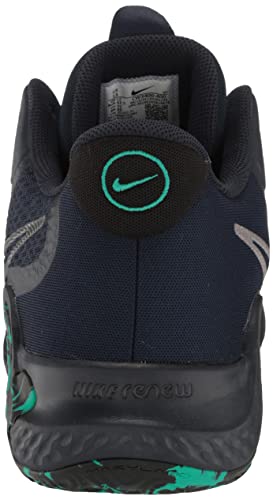 Nike Men's KD Trey 5 IX Basketball Sneakers, Obsidian/Cool Grey-Black, 10 M US