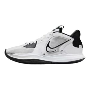 nike kyrie 5 low men's basketball shoes (white/white/black, us_footwear_size_system, adult, men, numeric, medium, numeric_10)