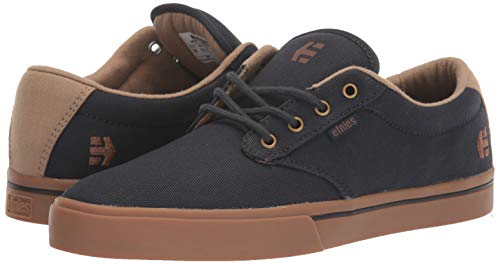 Etnies Men's Jameson 2 ECO Skate Shoe, Navy/Gum/Gold, 10 Medium US