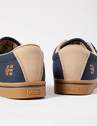 Etnies Men's Jameson 2 ECO Skate Shoe, Navy/Gum/Gold, 10 Medium US