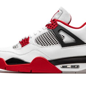 Nike Men's Air Jordan 4 Retro Fire Red 2020", White/Fire Red/Black/Tech Grey, 10.5