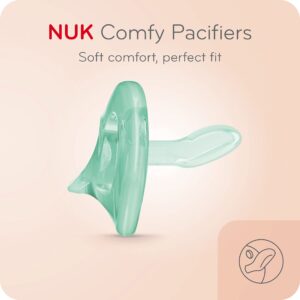 NUK Comfy Orthodontic Pacifiers, 6-18 Months, 3 Count (Pack of 1)