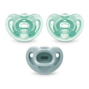 nuk comfy orthodontic pacifiers, 6-18 months, 3 pack