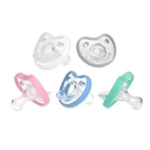 Dr. Talbot's Soft-Flex Orthodontic Pacifiers 6-12 Months, Pink/Aqua, Girl, 2 Count