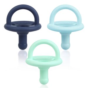 Sweet Child Soothie Pacifiers 0-18 Months, Set of 6 Ultra-Light Silicone Binkies with Collapsible Handle & 3 Air Holes for Added Safety, Best Newborn Pacifiers for Baby Boys Or Girls