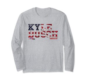 nascar - kyle busch - americana long sleeve t-shirt