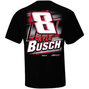 Checkered Flag Sports Kyle Busch 2023 Number 8 Tech T-Shirt Black (as1, Alpha, l, Regular, Regular)