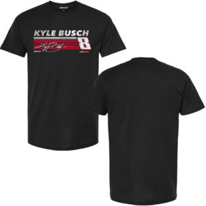 kyle busch 8 vintage t-shirt for men - distressed retro short sleeve automotive racing apparel medium