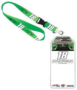 r and r imports kyle busch #18 nascar credential holder with lanyard new for 2022