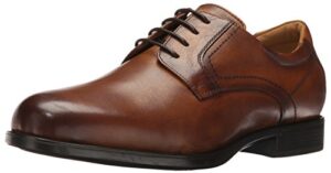 florsheim men's medfield plain toe oxford dress shoe, cognac, 11 wide