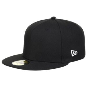 new era blank custom 59fifty fitted cap (6 7/8, black/grey uv)