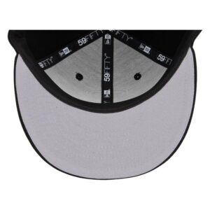 New Era Blank Custom 59FIFTY Fitted Cap (6 7/8, Black/Grey UV)