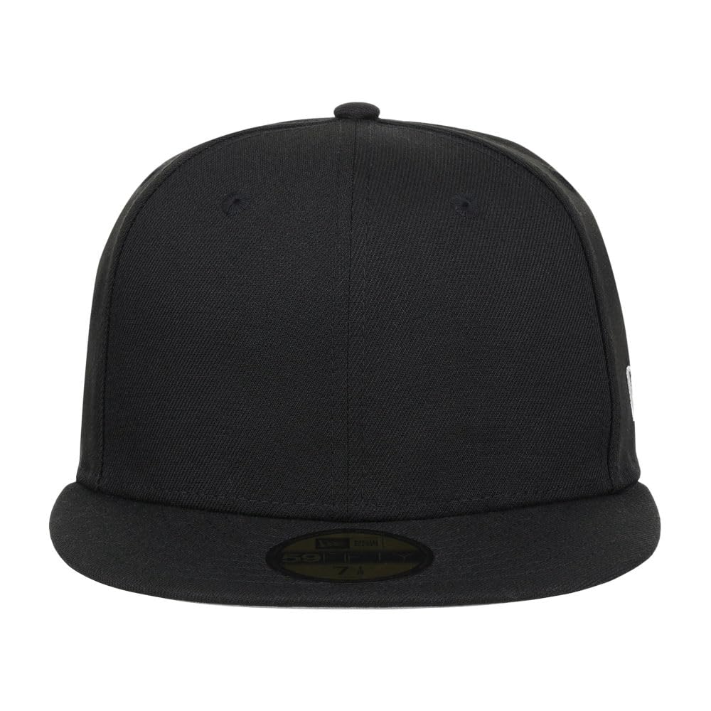 New Era Blank Custom 59FIFTY Fitted Cap (6 7/8, Black/Grey UV)