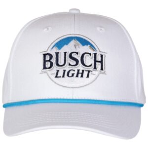 busch light white snapback hat