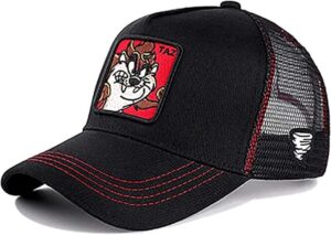 taz cartoon devil tornado character black baseball adjustable snapback cap/hat