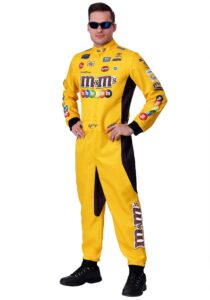 fun costumes uniform costume of nascar kyle busch plus size 2x yellow 2x