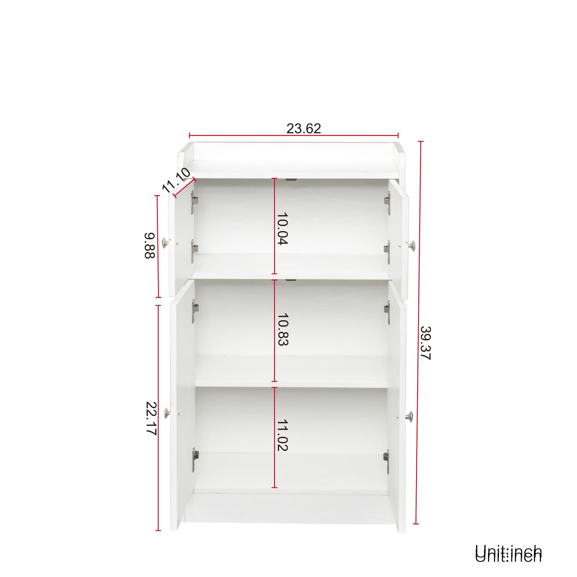 Expandable Dining Table for 8-12 Person, Extendable Dining Room Table with Sideboard Storage MDF Wooden Extendable Table as Kitchen Table Console Table Dinner Table Extendable from 20" to 98.43"