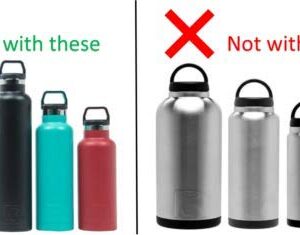 Water Bottle Lid Replacement for RTIC Water Bottles 16 Ounce (16oz), 20 Ounce (20oz) and 26 Ounce (26oz)