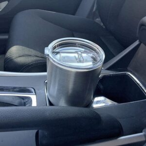 2 Replacement Lids for Stainless Steel Tumbler Travel Cup - Fits OF Inner diameter 3.7 to 3.74 INCH Yeti Rambler and others (Transparent) (30 OZ)