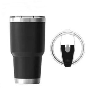 3 Packs Lids for 20oz Tumblers, CNYMANY Spill-proof Splash Resistant Straw-friendly Cover for Old Style Rtic, Ozark Trail 20 oz. Cups - Black