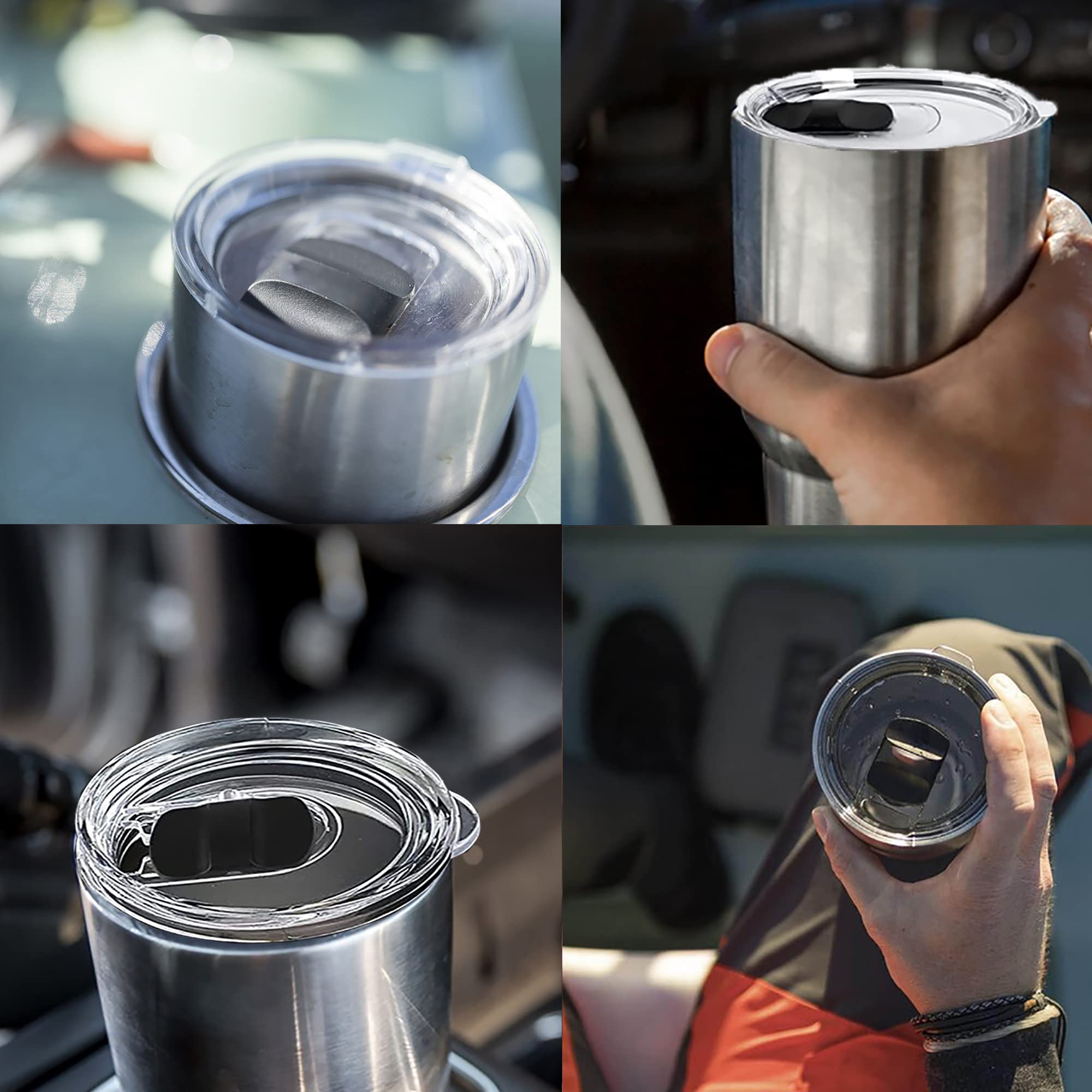 Magnetic Tumbler Lid 2pcs 30oz Compatible with YETI Rambler zark Trail,Old Style Rtic Replacement Lids