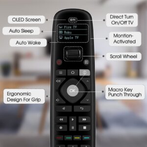 SofaBaton U2 Universal Remote with Customizable APP, All-in-one Smart Remote Control, Compatible with TV/Soundbar/Streaming Players and More