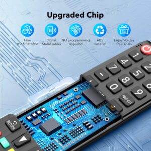 newest universal remote control for all samsung tv remote, replacement compatible for all samsung remote control for smart tv, led, lcd, hdtv, 3d, series tv