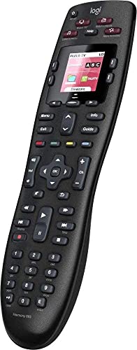 Logitech Harmony 665 Advanced Remote Control, Universal Entertainment Remote, Replaces up to 10 remotes with Guided Online Set-up and Interactive Help (Renewed)