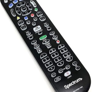 Charter Spectrum TV Remote Control TIME Warner CLIKR-5 UR5U-8780L New | Compatible with Time Warner, Brighthouse and Charter Cable Boxes | keypad backlighting red Illumination