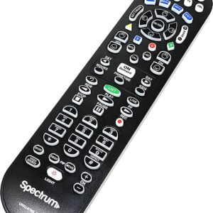 Charter Spectrum TV Remote Control TIME Warner CLIKR-5 UR5U-8780L New | Compatible with Time Warner, Brighthouse and Charter Cable Boxes | keypad backlighting red Illumination