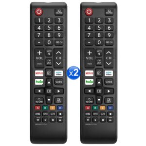 2 pack new universal remote for samsung tv, remote control for samsung smart tv, led, lcd, hdtv, 3d tv,remote control for all samsung tv