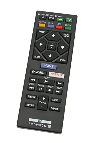 RMT-VB201U Replace Remote Control fit for Sony Blu-Ray BD Disc DVD Player BDP-BX370 BDP-S1700 BDP-S3700 UBP-X700 BDPBX370 BDPS1700 BDPS3700 UBPX700