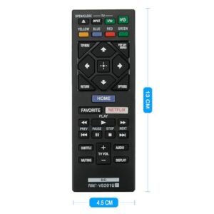 RMT-VB201U Replace Remote Control fit for Sony Blu-Ray BD Disc DVD Player BDP-BX370 BDP-S1700 BDP-S3700 UBP-X700 BDPBX370 BDPS1700 BDPS3700 UBPX700