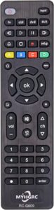 myhgrc universal remote control for all tvs, blu-ray/dvd players, streaming media players, soundbars, cable boxes and all audio/video devices - tv/dvd/aux/cbl 4 in 1 universal remote easy setup