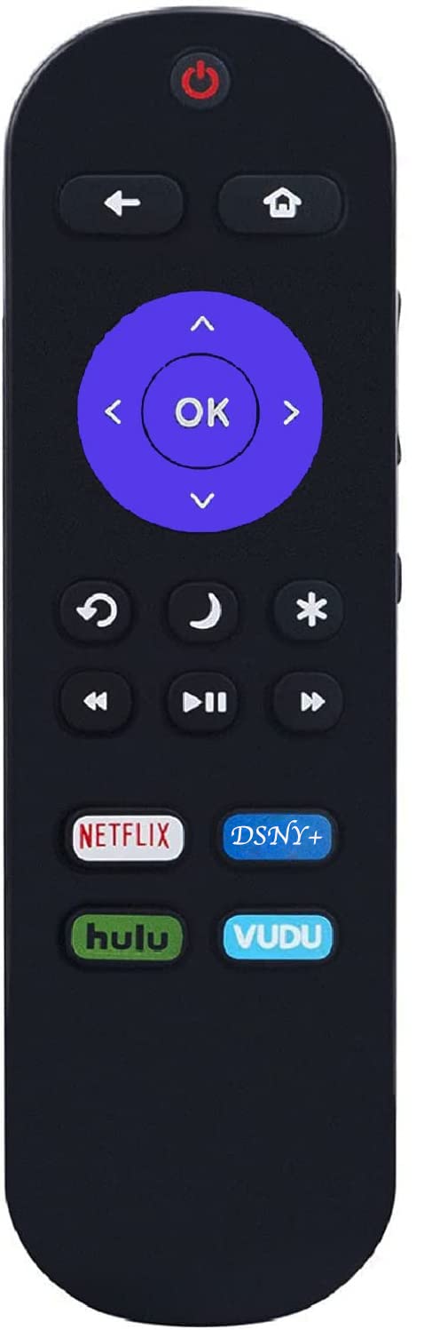 Universal Remote for ONN Roku TV Remote, Compatible with All ONN Roku TVs 4K UHD LCD Smart HDTV with Netflix Disney Hulu Vudu App Keys