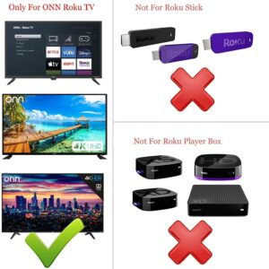 Universal Remote for ONN Roku TV Remote, Compatible with All ONN Roku TVs 4K UHD LCD Smart HDTV with Netflix Disney Hulu Vudu App Keys