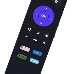 Universal Remote for ONN Roku TV Remote, Compatible with All ONN Roku TVs 4K UHD LCD Smart HDTV with Netflix Disney Hulu Vudu App Keys