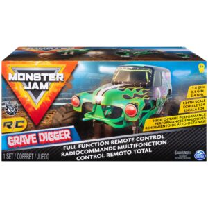 Monster Jam, Official Grave Digger Remote Control Monster Truck, 1:24 Scale, 2.4 GHz, Kids Toys for Boys and Girls Ages 4 and up